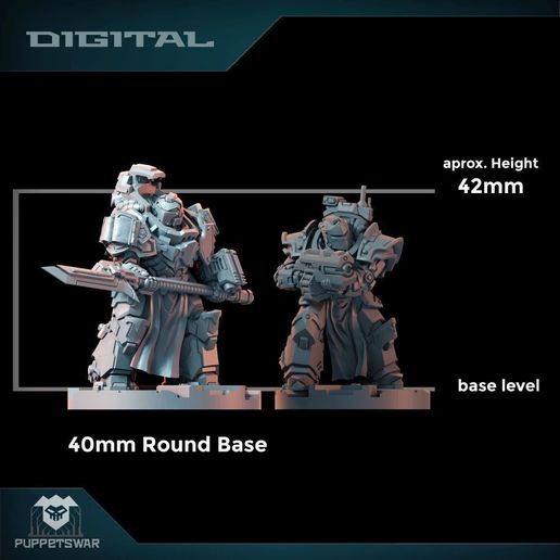 🎲 Heavy Exorcists [Knight]・ 3D File for 3D printing・Cults