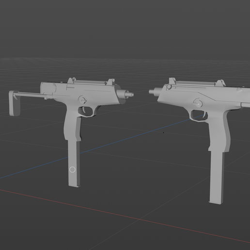 OBJ file Russian AEK-919K submachine gun 🔫 ・3D printable model to ...