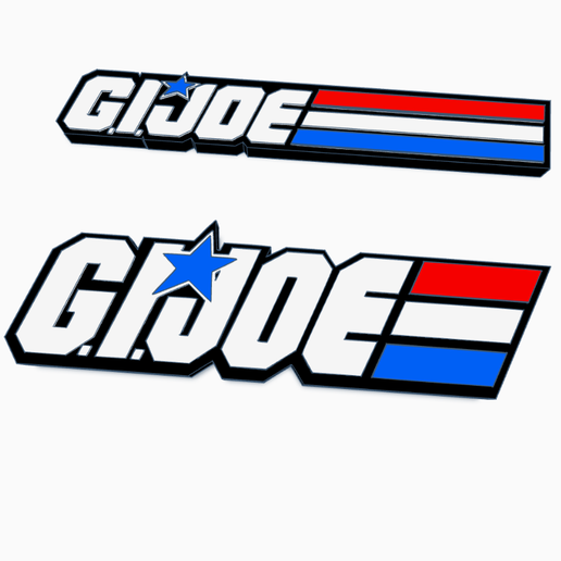 👾 2x G.I. JOE Logo Display by MANIACMANCAVE3D・ STL File for 3D printing ...
