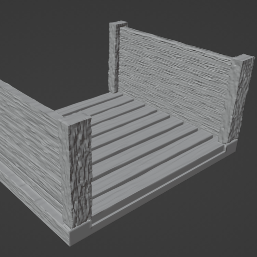 🪵 Set of Trench components with wooden plank walls・ STL File for 3D ...