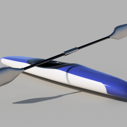 🛶 Kayak with paddels 250 mm・ STL File for 3D printing・Cults