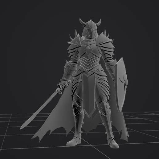 🎲 Infernal Knight for Tabetop Fantasy - 32mm Resin Print・ STL File for ...