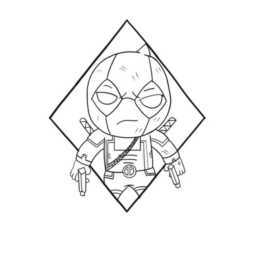 STL file Mini dead pool 😵 ・Design to download and 3D print・Cults