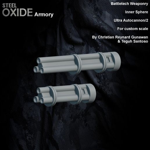 🎲 Battletech miniature weaponry IS Ultra Autocannon/2・ STL File for 3D ...