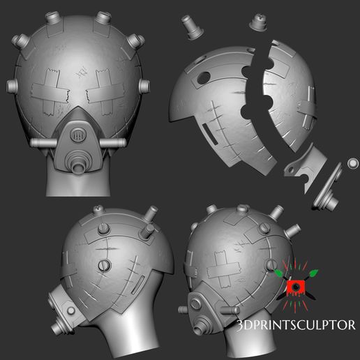 🪖 Gachiakuta Enjin Full Face Mask - For Anime Cosplay Helmet・ STL File ...