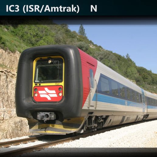 🇮🇱 IC3 (ISR/Amtrak) N・ STL File for 3D printing・Cults