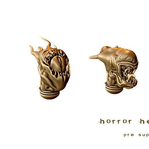 💀 Horror heads - set 2・ STL File for 3D printing・Cults