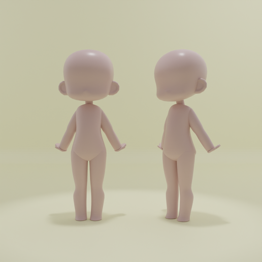 🌐 Chibi base・ STL File for 3D printing・Cults