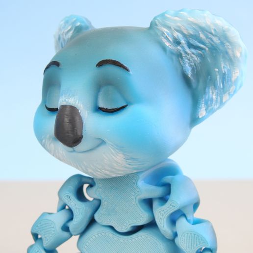 STL file Sleepy Koala 3D Print In Place Action Figure 😪 ・Template to ...