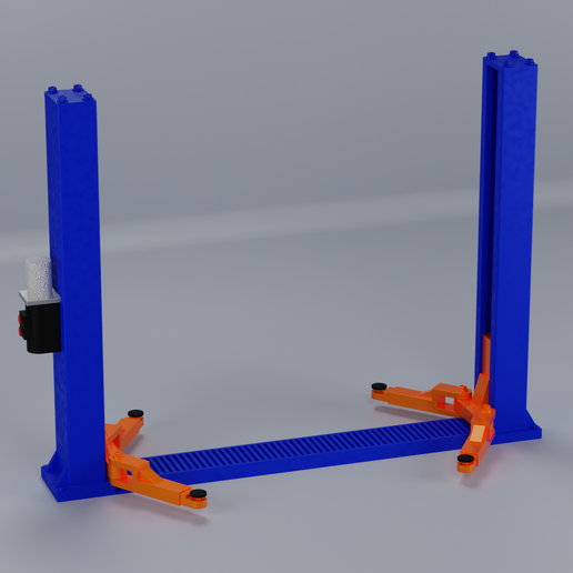 🚗 SIMPLE CAR LIFT 2 POST・ STL File for ・Cults