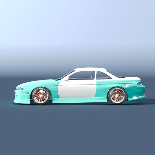 🇯🇵 NISSAN S14 Silvia D-MAX body kit 1/24 scale・ 3D File for 3D printing ...