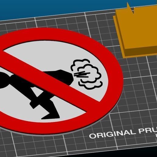 Free STL file No Fart Sign - MMU ready 🏠 ・3D printing template to ...