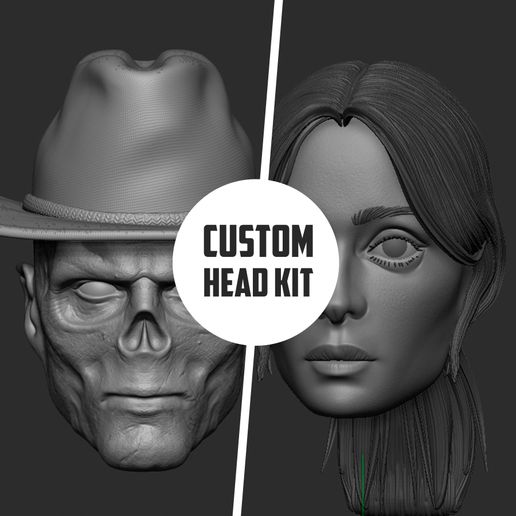 3D file CUSTOM HEAD KIT - FALLOUT 👾 ・3D printing idea to download・Cults