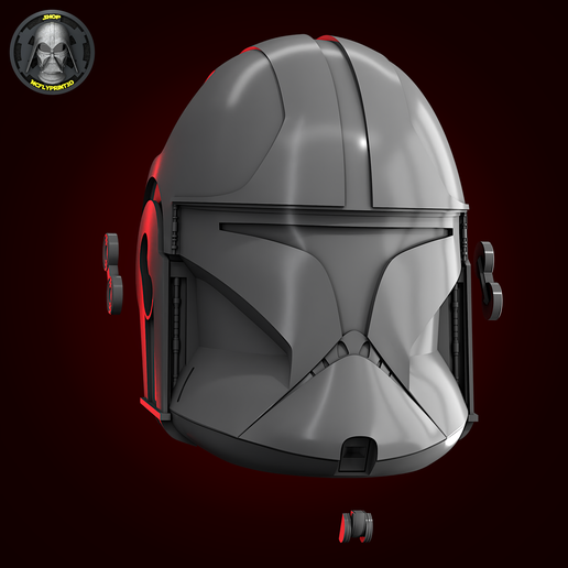 🧑‍ ️ Clone Pilot - Phase 1 - Life Size Helmet・ 3D File for 3D printing ...