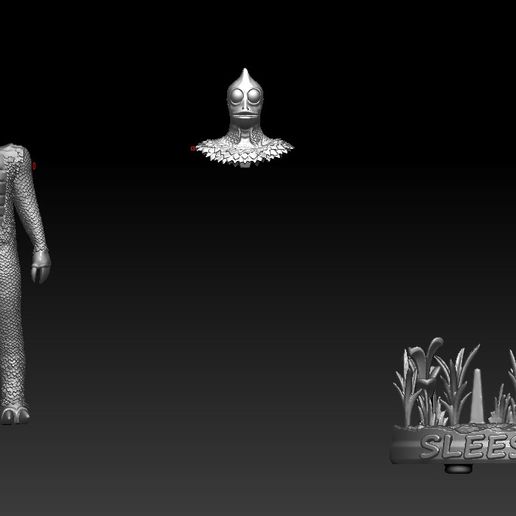 🗿 Land of the Lost - Sleestak - Fanart・ STL File for 3D printing・Cults