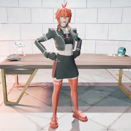 3D file Nix Scarlet fortnite + textures 🔫 ・3D print object to download ...