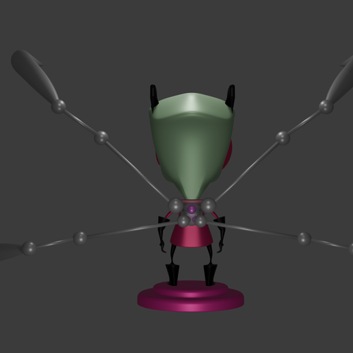 👾 ZIM Invader Figure・ STL File for 3D printing・Cults