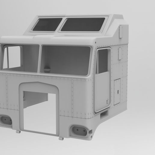 🚕 KENWORTH K-100 AERODYNE 86" 1/14 SCALE CAB・ STL File for 3D printing ...
