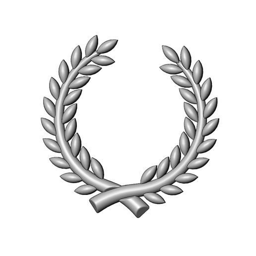 👑 Bay leaves branches crown onlay relief 3D print model・ STL File for ...