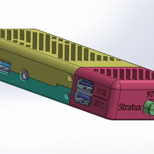 🔌 Stratux Modular Slim Case・Free 3D File for ・Cults