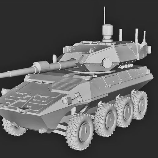 🪖 B2 centauro/ centauro II mgs・ STL File for 3D printing・Cults