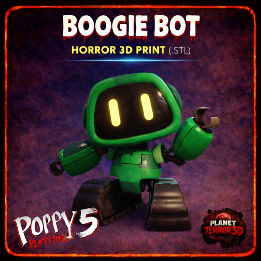 🤖 Boogie Bot - Poppy Playtime Inspired 3D Printable Model (STL ...