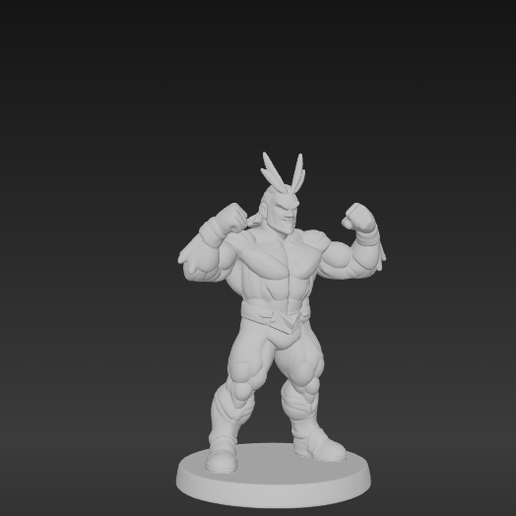 🎲 Anime Miniatures - All Might - My Hero Academia・ STL File for 3D ...