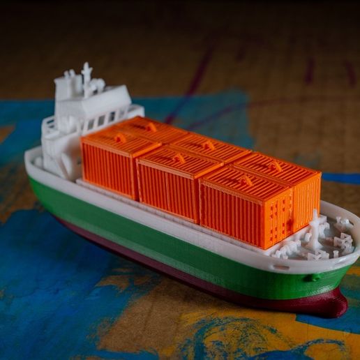 🚢 COS - the Container Ship・Free STL File for ・Cults