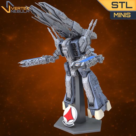 🤖 VDN-1 Fortress (1/7500 Scale Minis) Robot and Carrier Modes・ 3D File ...