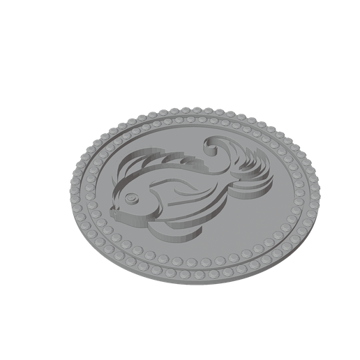 STL file Fish Medallion - Animal Medallion 🐠 (OBJ)・Model to download ...