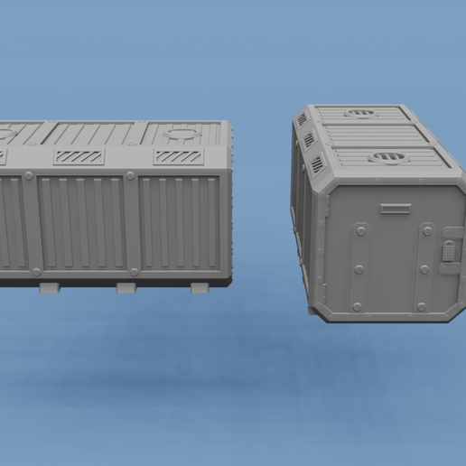 3D file Armoured Container 🚚 ・3D printable model to download・Cults