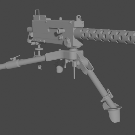 🎲 M1919 Browning machinegun・Free STL File for 3D printing・Cults