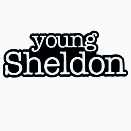 👾 YOUNG SHELDON Logo Display by MANIACMANCAVE3D・ STL File for 3D ...