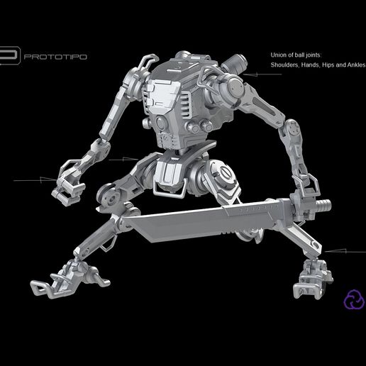 Archivo STL HAGANE MK-IV 🤖 ・Design para impresora 3D para descargar・Cults