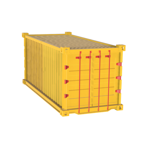 Archivo OBJ Modèle 3D de conteneur de chantier – Idéal pour dioramas et ...