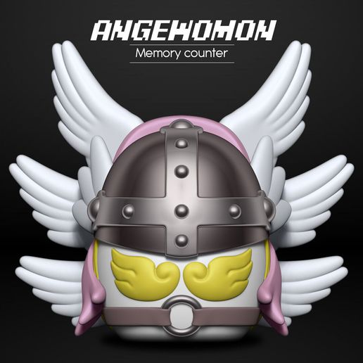 🐉 Digiegg Memory Counter - The angels Angemon and Angewomon - Digimon ...