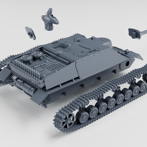 🇩🇪 Jagdpanzer IV/70 (V) Lang (early+late version) + 3 Tankmen (Germany ...