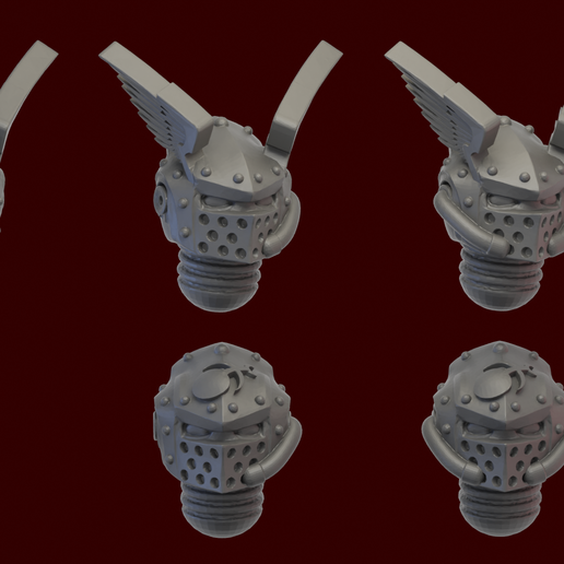 🎲 Satyr-9 Heads・ 3D File for ・Cults