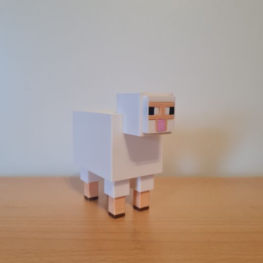 🐑 Minecraft sheep・ STL File for 3D printing・Cults