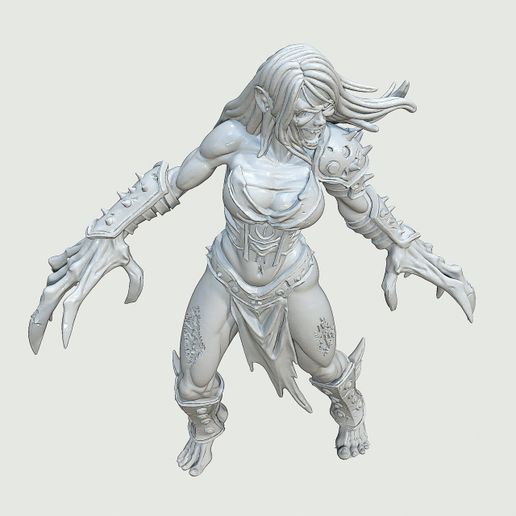 ♀️ Female Ghoul - Crypt Scavenger - Grimdark Undead Warband Miniature ...