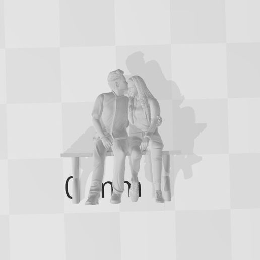 STL file romantic couple 🧑‍🤝‍🧑 ・Design to download and 3D print・Cults