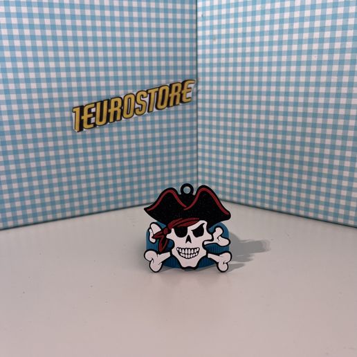 🏴‍☠️ Pirate crossbones keychain・ STL File for 3D printing・Cults