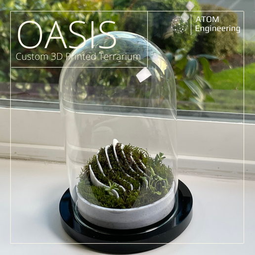🏜️ OASIS Terrarium・ STL File for ・Cults