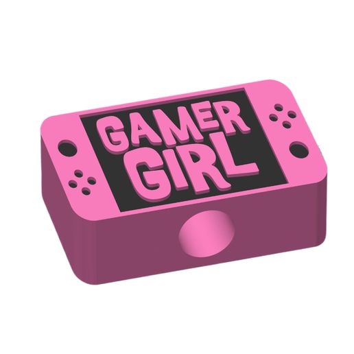 👧 Gamer Girl Straw Topper 2 sizes 3MF File Included・ 3D File for 3D ...