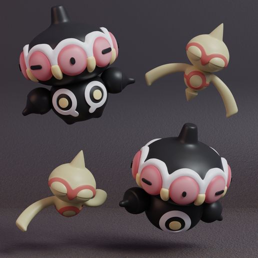 STL file Pokemon - Baltoy and Claydol with 2 poses 🐉 ・3D print design ...