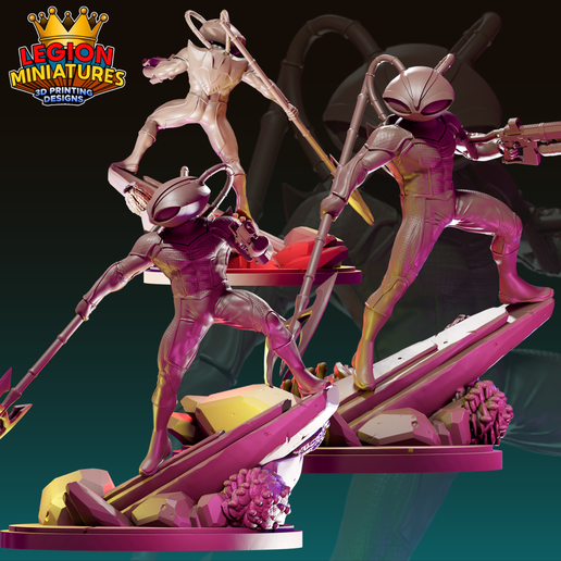 🦸 Marvel crisis protocol black manta presupported included・ STL File ...