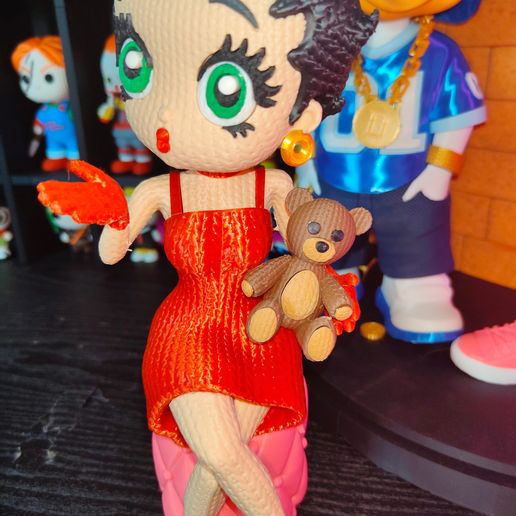 👾 Betty Boop knitted version (Multipart / No ams)・ STL File for 3D ...