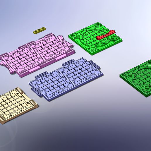 🏛️ WALKWAY TILES for Walls and Columns 28mm・ STL File for ・Cults