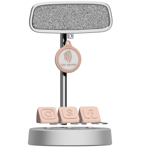 🪞 Rear Mirror NFC Payment Stand STL Files・ 3D File for 3D printing・Cults