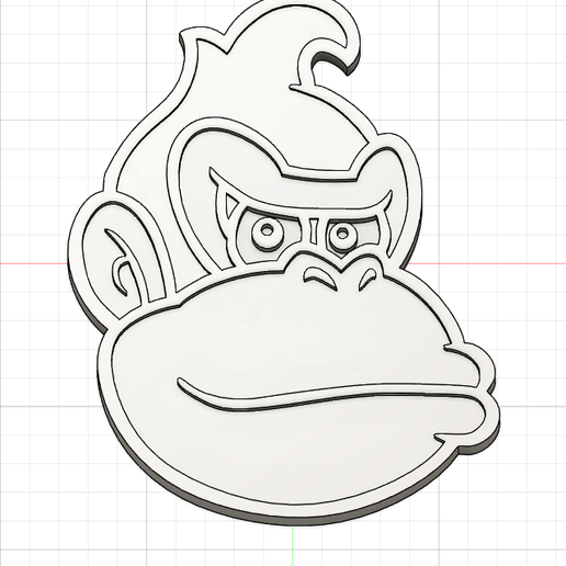 how to draw donkey kongs head